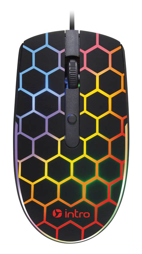 Мышь Intro Mg278 игровая проводная 800 3600dpi черная