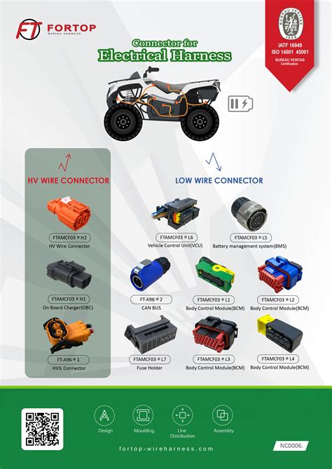 Electrical Harness Connectors For Electric ATVOEM ODM Taiwan