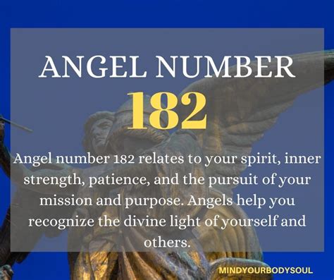 Angel Number 182 Meaning And Symbolism Mind Your Body Soul