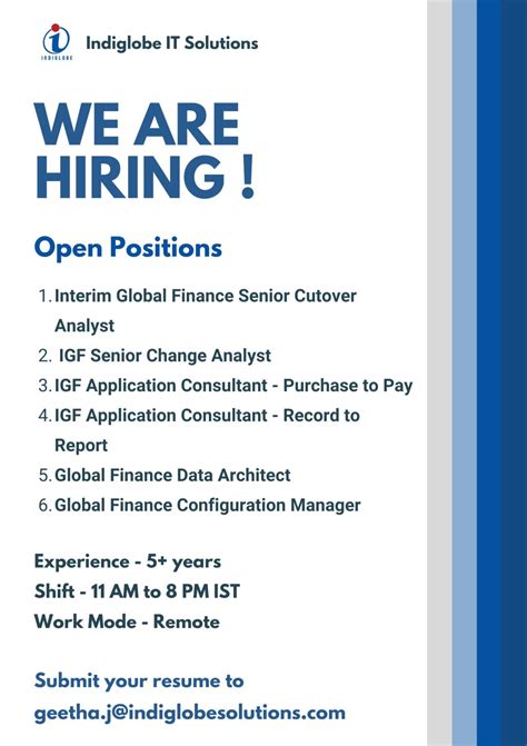indiglobe it solutions on linkedin hiring