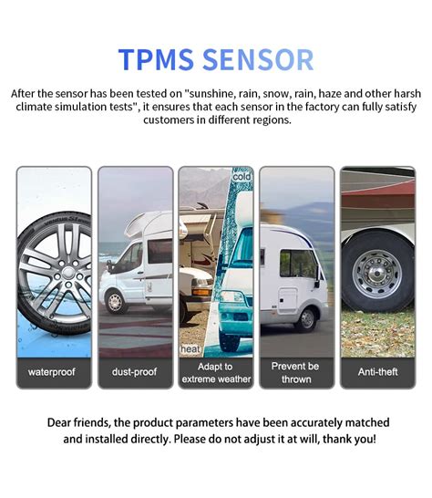 B Qtech Tire Pressure Monitoring System 0 199PSI 6 External Sensors CLA Charger RV TPMS 5