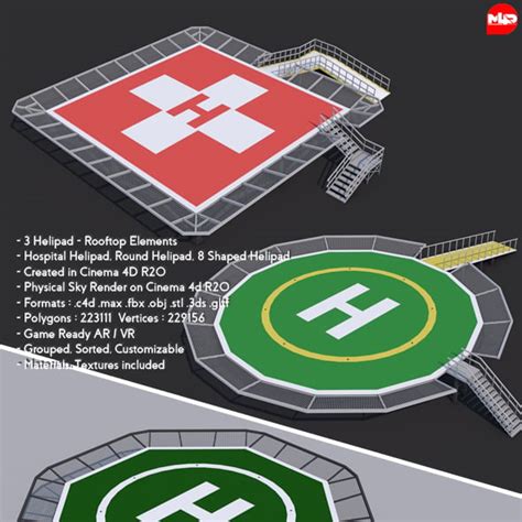 Heliport 3d Models 3docean