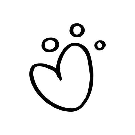 Vector Black Hand Drawn Heart Icon 11157054 Vector Art At Vecteezy