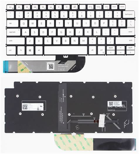 Stonetaskin Original Silver Us Backlit Keyboard For Dell Latitude 3301