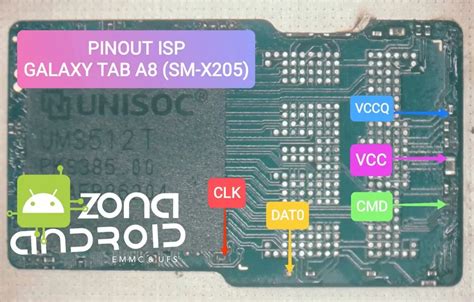 Galaxy Tab 8 Sm X 205 Isp Emmc Pinout