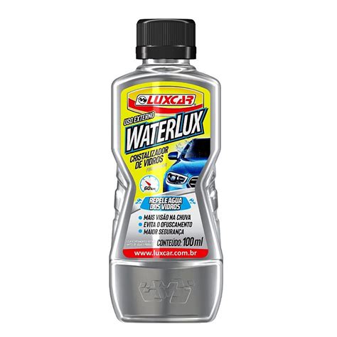 Cristalizador de Vidros Repelente de Água Waterlux Luxcar 100ml C2B