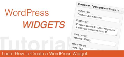Creating A Wordpress Widget Plugin Remis Blog