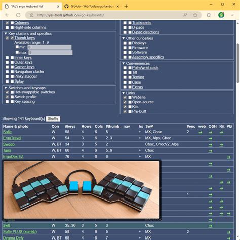 I Made A Sortable Filterable Table Of Keyboards Rergomechkeyboards