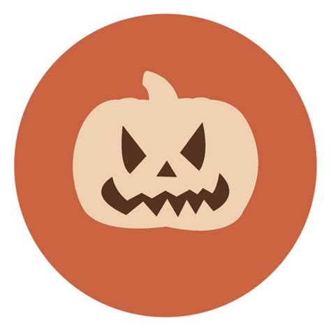 Design Png E Svg De Ícone De Círculo De Cara De Abóbora 1 Para Camisetas