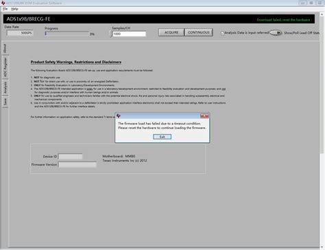 参考译文 Ads1298：如何在 Windows 10上使用 Ads1298r 软件 数据转换器（参考译文帖）read Only 数据转换器（参考译文帖） E2e™ 设计支持