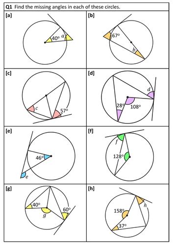 Circle Theorems Part 3 Of 4 Teaching Resources