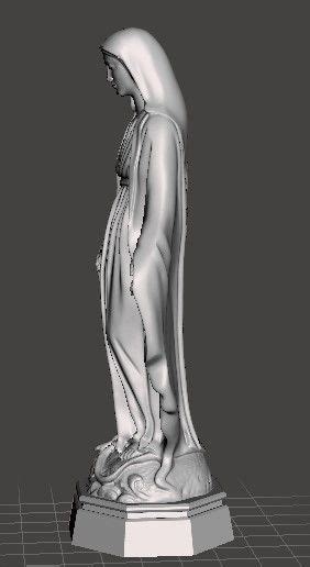 Miraculous Virgin Mary 3d Model 3d Printable Cgtrader