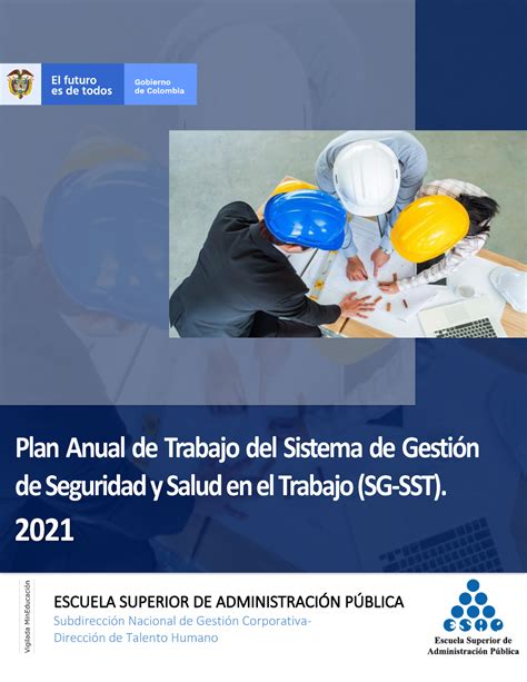 Plan Anual De Seguridad Y Salud En El Trabajo Sg Sst 2021 V1 21 07 2021