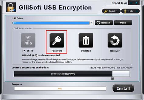 Encrypt USB Flash And Password Protect Data On USB Flash Drive With The Best Software Gilisoft