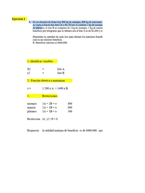 Ejercicios Programación Lineal Pdf Teoría De La Complejidad Computacional Optimización