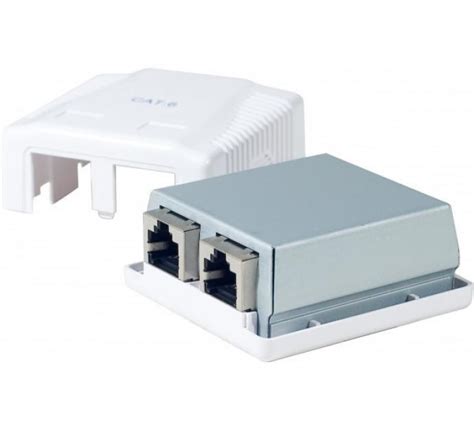Dexlan boîtier mural 2 ports rj45 cat 6 stp 273270