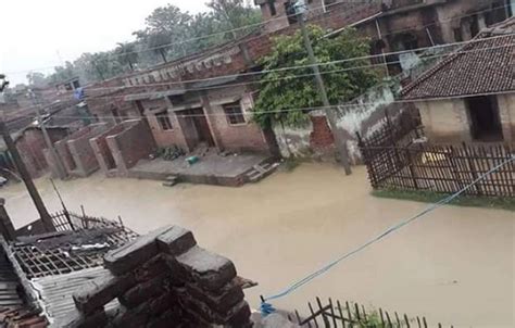बिहार की नदियों में उफान पश्चिम चंपारण में बाढ़ Bihar Flood River