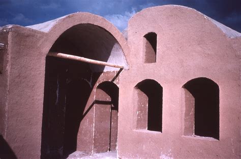 Exterior Smooth Mud Brick Building Dw Digital Archive