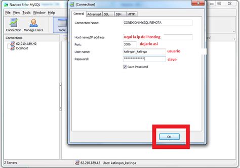 Tutorial Base De Datos Remota Navicat Mysql Axusperú