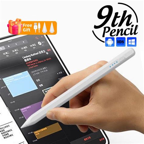 第 9 支通用有源手寫筆繪圖電容筆觸摸屏手寫筆適用於 Android 平板電腦 Ipd 蝦皮購物