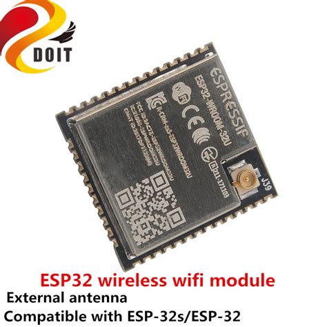 SZDOIT ESP WROOM U Wireless Wifi Module External Antenna Original ESP Chip Compatible With
