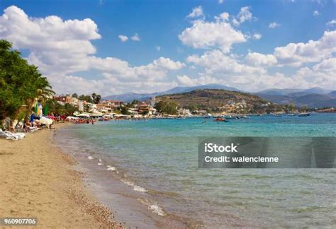톨로 그리스의 지중해 해변 경관에 대한 스톡 사진 및 기타 이미지 경관 계절 고급 Istock