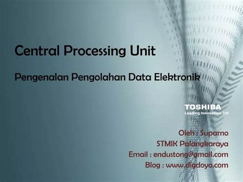 PPT Central Processing Unit PowerPoint Presentation Free Download ID