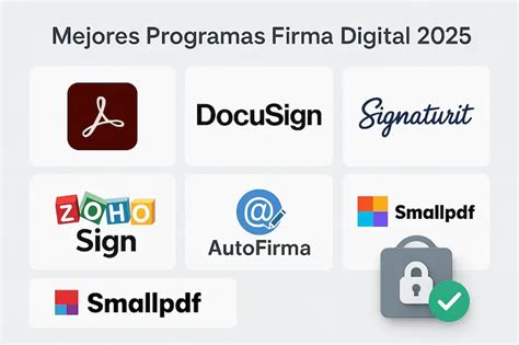 8 Mejores Programas Firma Digital 2025 Pdf Gratis Y Cert