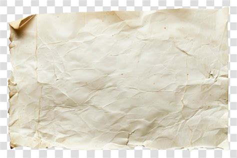 Png Vintage Crumpled Parchment Paper Premium Ai Generated Psd