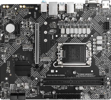 Материнская плата MSI PRO H610M-G DDR4, Soc-1700, Intel H610, mATX ...