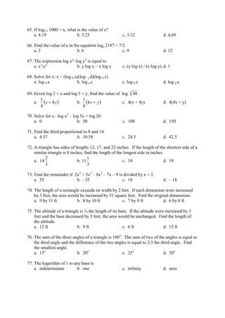 Algebra PDF