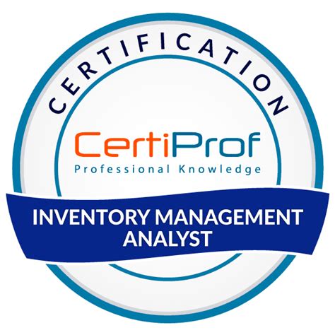 Inventory Management Analyst Professional Certification Imapc Get