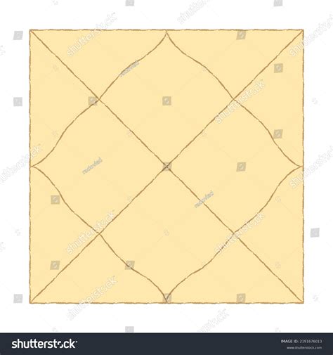 Vedic Astrology Birth Chart Template Northern Stock Vector Royalty