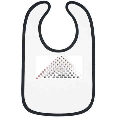 Math Fibonacci Numbers Pascals Triangle Bibs Sold By Malachiddoyle Sku Printerval