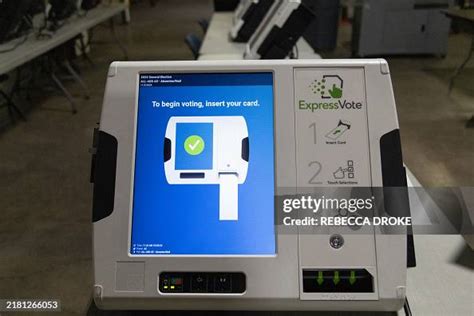 An Ada Accessible Voting Machine Is On Display During A Media Tour Of News Photo Getty Images