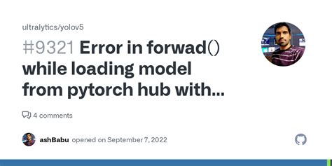 Error In Forwad While Loading Model From Pytorch Hub With Custom Number Of Classes · Issue