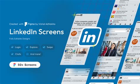 linkedin full ui kit editable figma