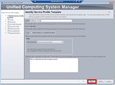 cisco ucs creating service profile templates
