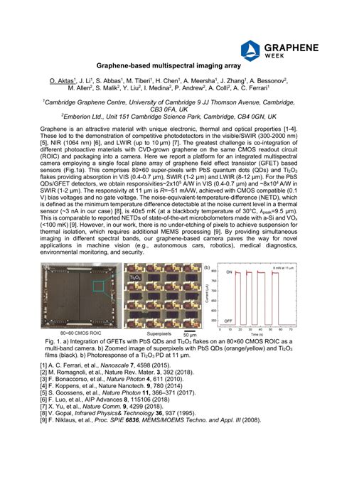 PDF Graphene Based Multispectral Imaging Array