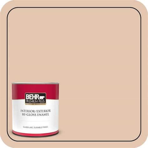Behr Premium Plus 1 Qt Mq1 31 Cockleshell Hi Gloss Enamel Interior