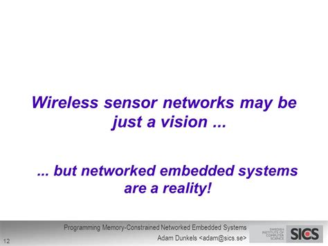 programming memory constrained networked embedded systems ppt download