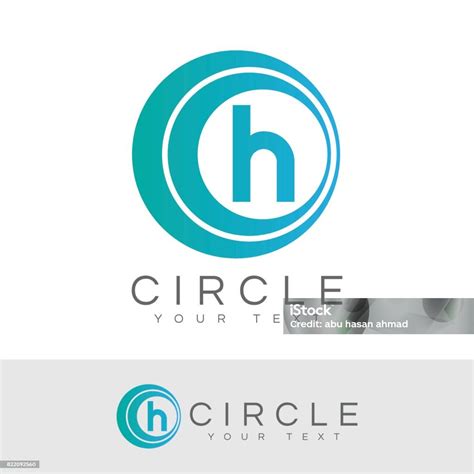 원 초기 편지 H 아이콘 디자인 개념에 대한 스톡 벡터 아트 및 기타 이미지 개념 교육 교육 강좌 Istock