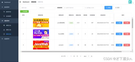 【项目实战】课程管理系统（springbootmybatis Plusvue）springboot Vue Mybatis Gitee