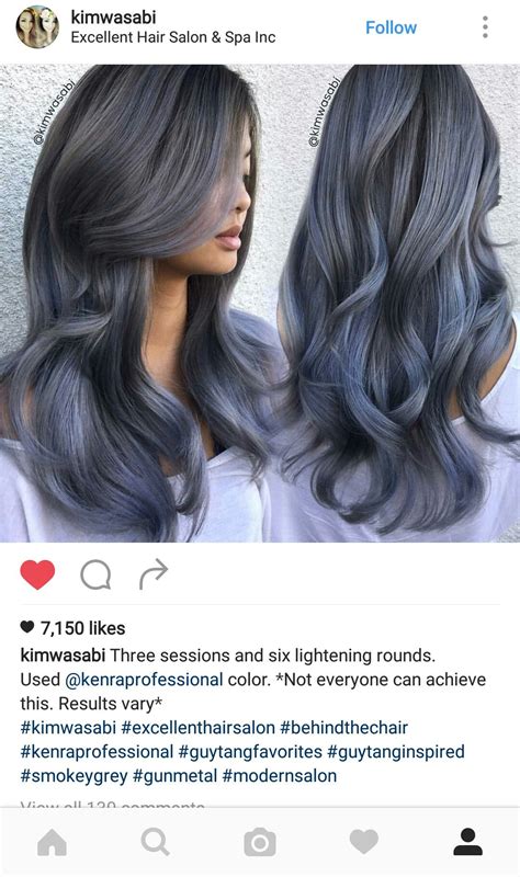 Warna Rambut Biru Tua Wendy Davies
