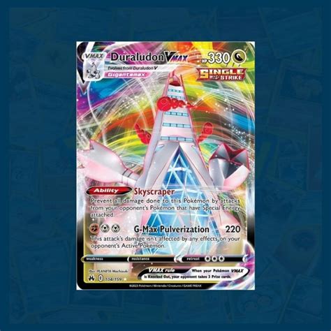 Duraludon VMAX 104 159 Ultra Rare Crown Zenith Pokemon TCG Card