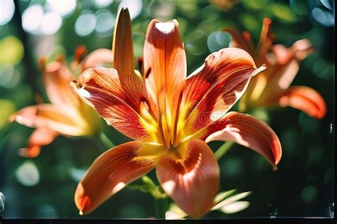 Lily In Multiple Exposure With Lomography Style Stock Illustration Illustration Of Vibrant