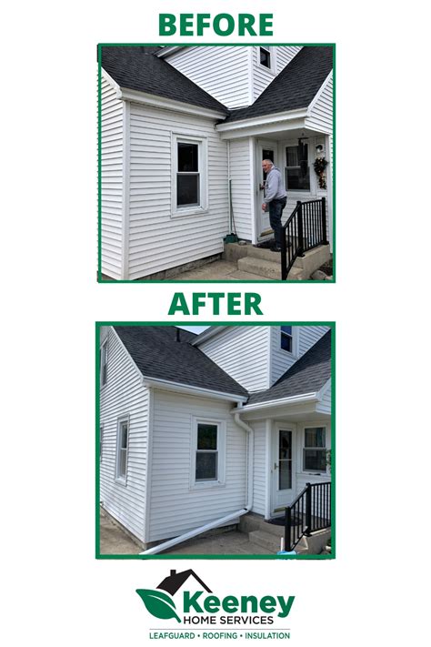 Before And After Leafguard Gutter Installation In Wisconsin Artofit