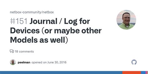 Journal Log For Devices Or Maybe Other Models As Well · Issue 151