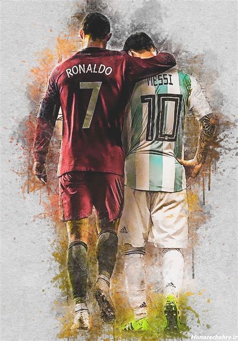 25 عکس های نقاشی فوتبالیست برای عاشقان هنر و ورزش