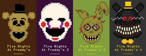 8 Bit Fnaf The Main Series By Epsilontlosdark4 On Deviantart